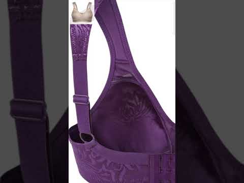 Wingslove Women's Full Coverage Bra Minimizer Wireless Bra Comfort straps Non padded