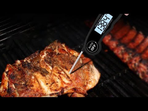 How to use a digital instant read meat thermometer.