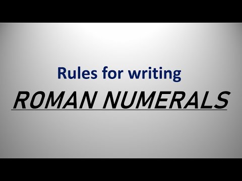 Rules for writing Roman Numerals #rules #romannumerals #grade6maths #ncert
