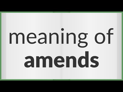 Amends | meaning of Amends