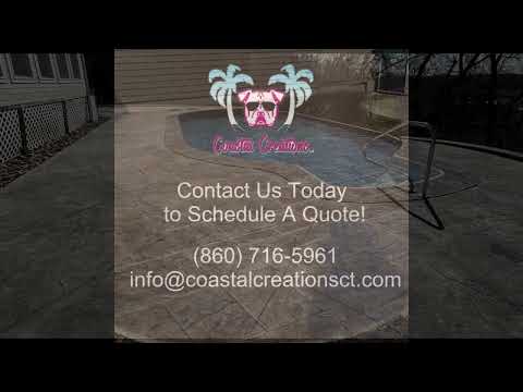 Stamped Concrete Patio Build | Masonry Construction | Middletown, CT