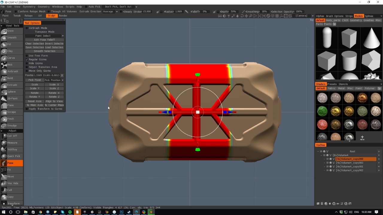 Sci-Fi Crate in 3D-Coat Stream