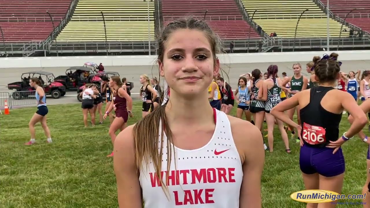 Interview: Kaylie Livingston, Whitmore Lake - Girls D4 2nd place at 2023 MHSAA LP XC Finals