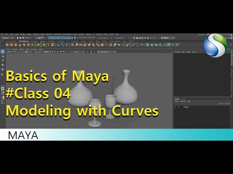 Basics Of Autodesk Maya #Class 04 | Modeling with Curves in Maya
