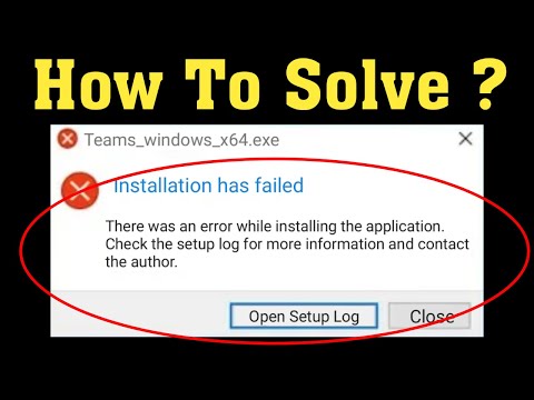 Microsoft Teams - Installation Has Failed. There Was An Error While Installing The Application - Fix