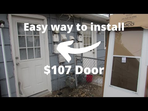 How to install Screen/storm Door - Emco $107 door and 60 minutes