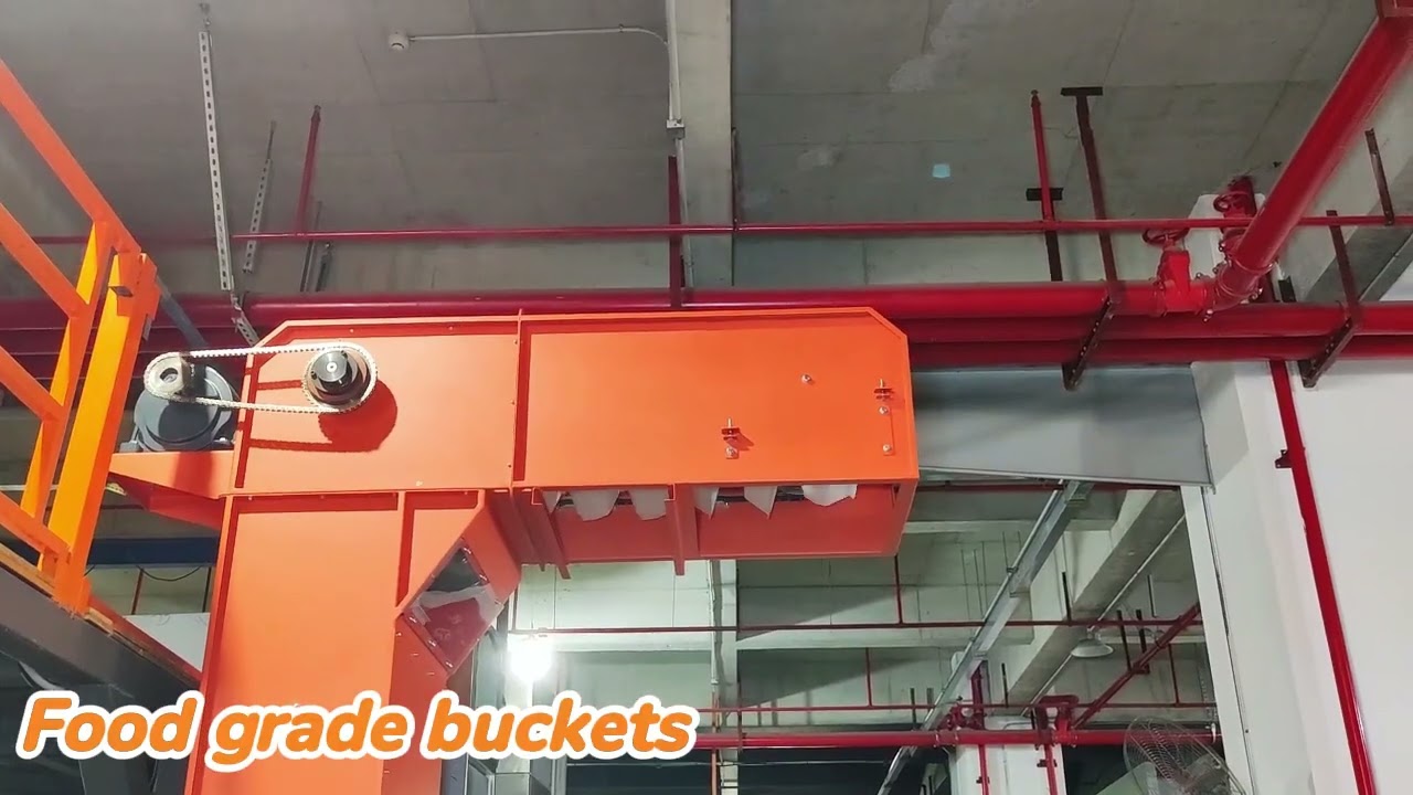 Z shape and C shape 4.6L bucket elevator multi inlets and outlets with up to 12m³/H capacity