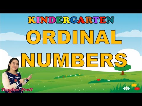 ORDINAL NUMBER || KINDER LESSON