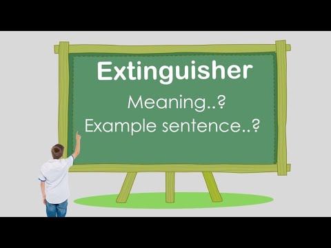 Extinguisher meaning in Urdu | English |Hindi | Extinguisher with sentence example |Pronunciation