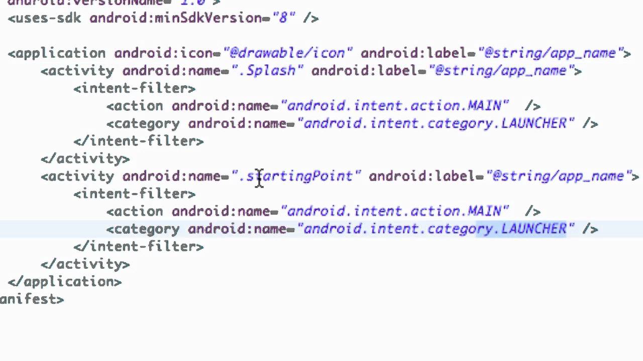 Android Application Development Tutorial - 13 - Introduction to the Android Manifest