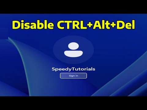 How To Disable CTRL+ALT+DEL on Lock Screen in Windows 11