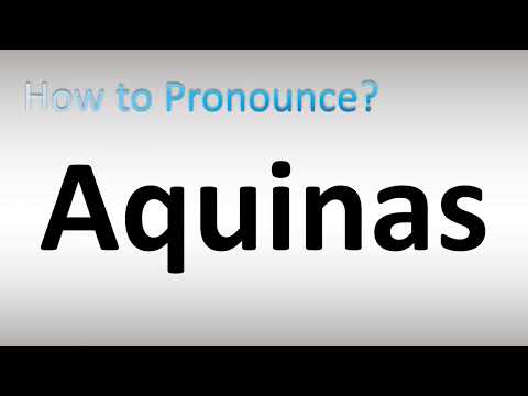 How to Pronounce Aquinas