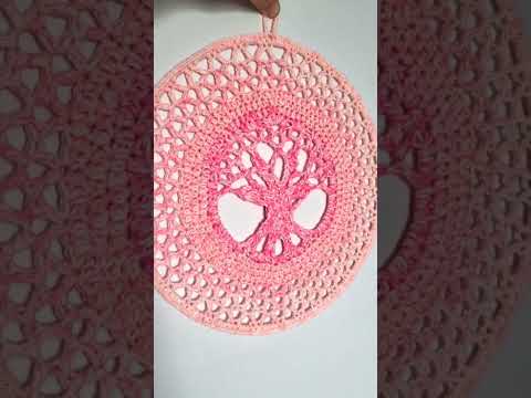 I finished this Sacred Roots Tree of Life wall art, and I'm in LOVE ❤️ #crochet