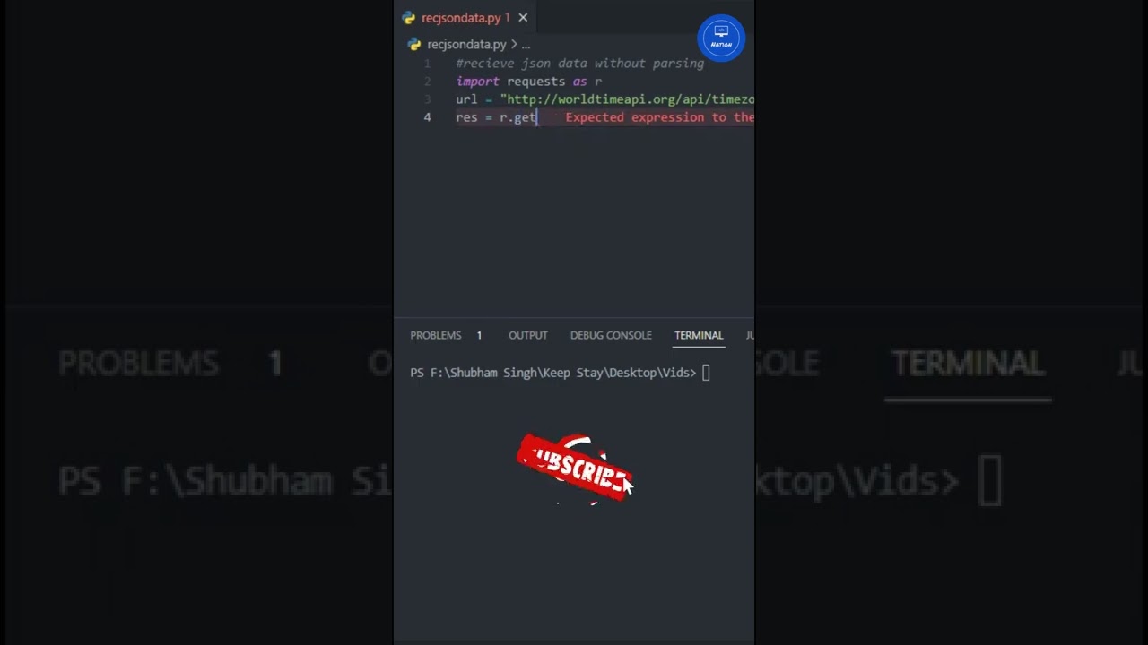 access JSON data directly  using json function in python #shorts #short