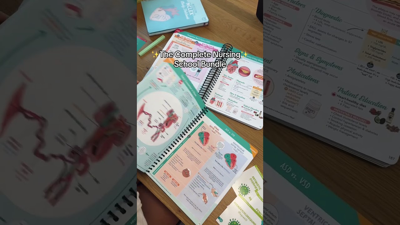 Books you actually NEED in nursing school 📚✨🩺 #RN #BSN #nursehumor