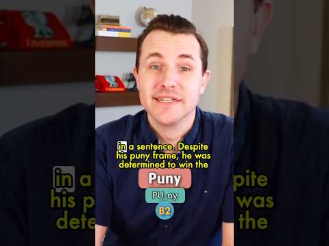 Puny Pronunciation, Meaning, Synonyms and Example Sentence
