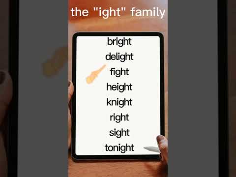 ⚡LEARN ENGLISH FAST|| WORD FAMILIES|| THE "ight" FAMILY⚡