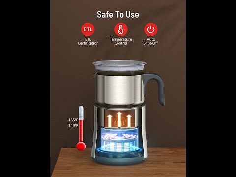 Detachable 4-in-1 Milk Frother and Steamer - PARIS RHÔNE 500ml Hot Chocolate Maker