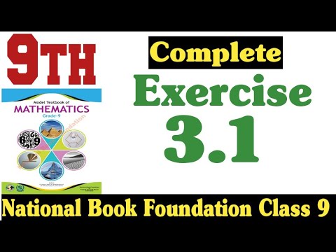 class 9 maths chapter 3 exercise 3.1 new book | National Book Foundation class 9 maths|fazal academy