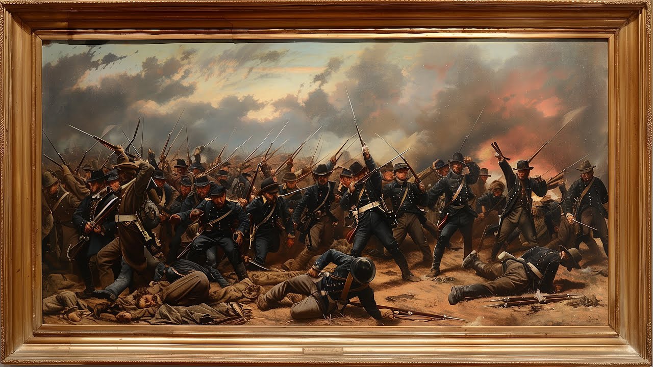 Vintage Civil War Painting | 4K Frame TV Art | TV wallpaper Art | TV Screensaver Art | 1Scene - 2Hrs