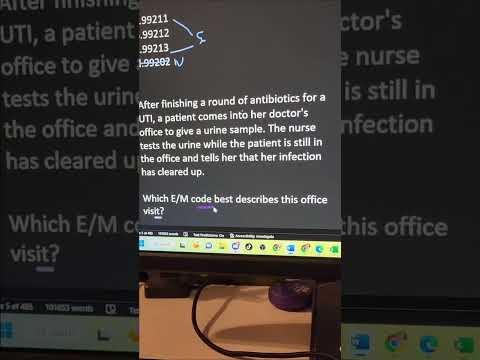 Example E/M process of elimination medical coding certification exam tips online free class 3xa week