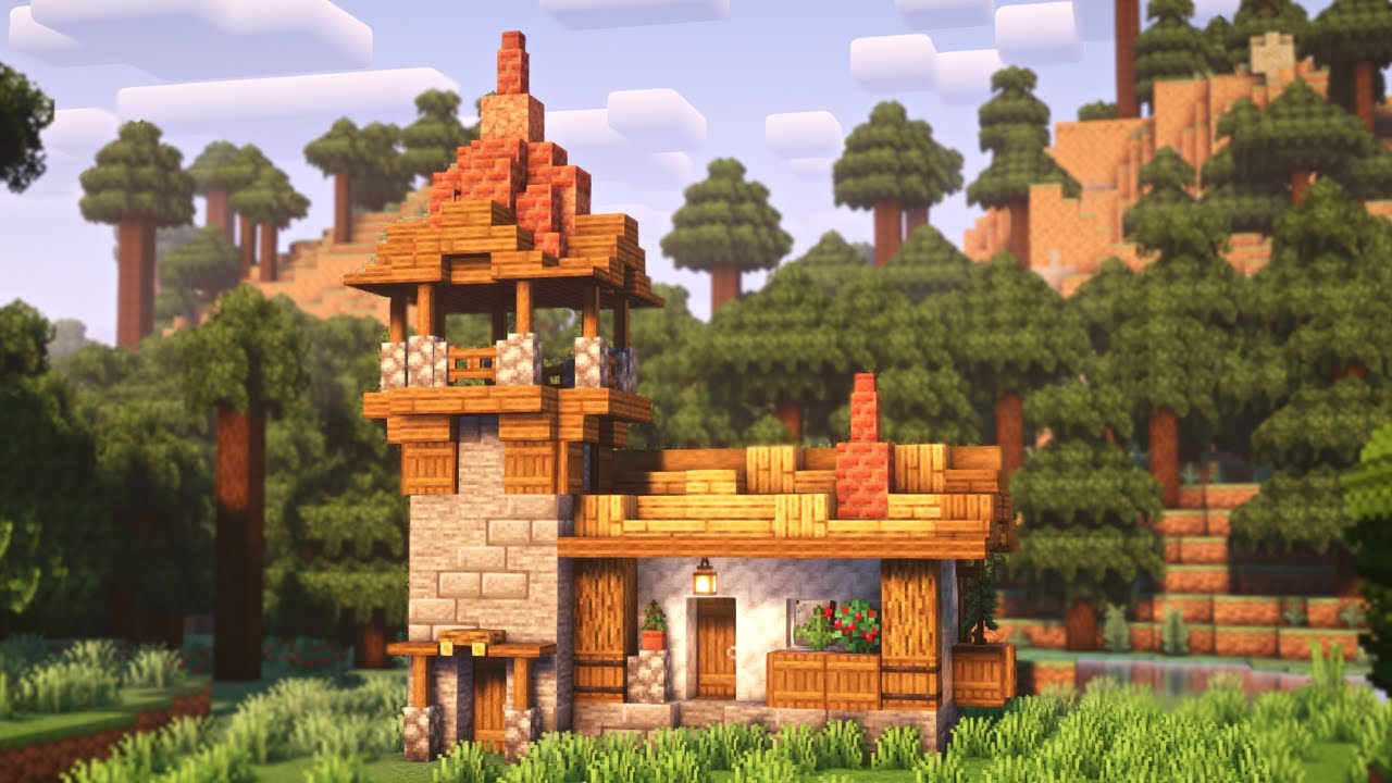 Minecraft: How to Build a Small Medieval Outpost | Easy Survival ...