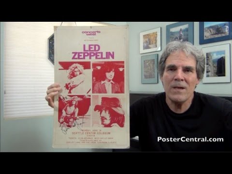 Led Zeppelin Window Card 1972 Seattle Center Coliseum | PosterCentral.com