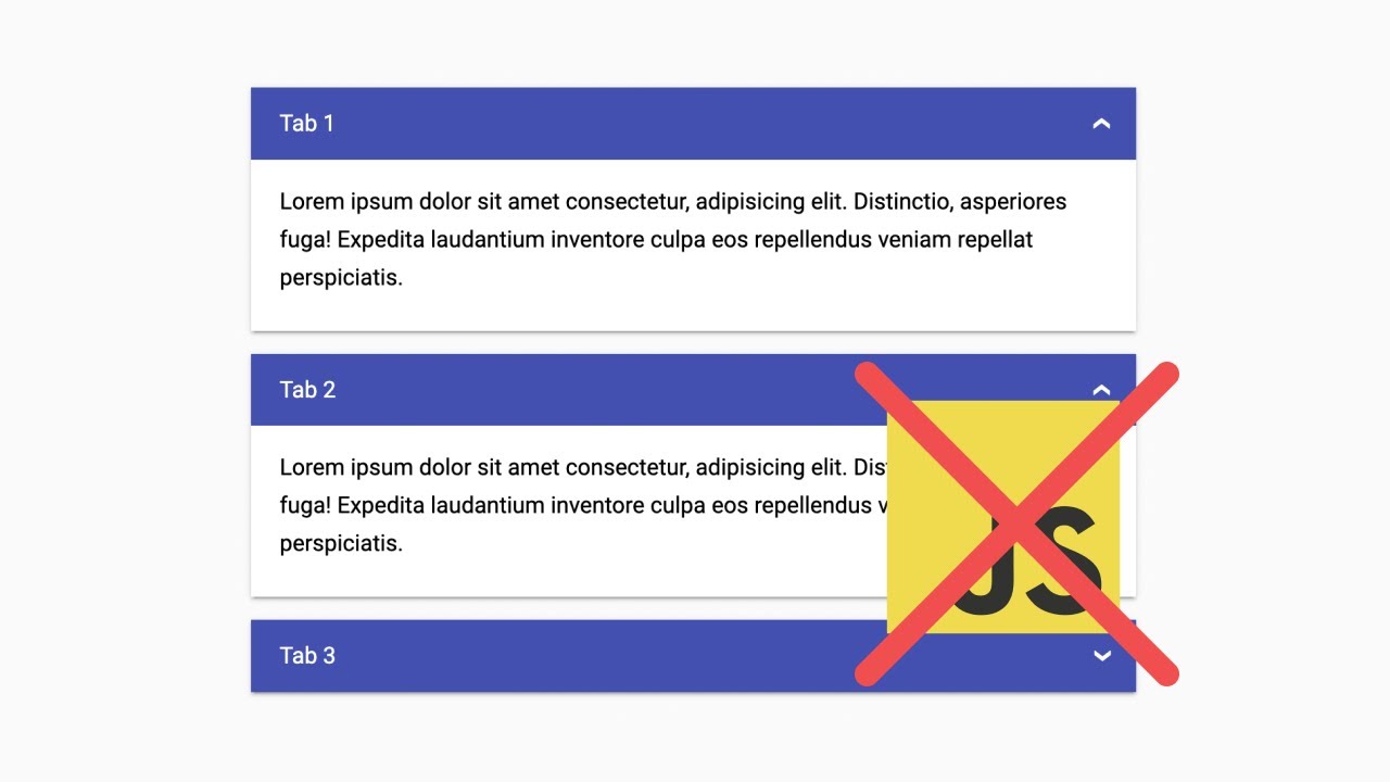 Accordion using HTML and CSS only | Pure CSS Accordion