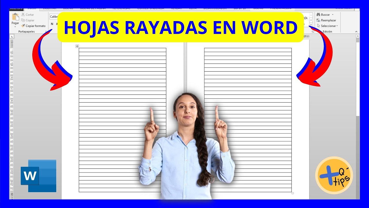 How to create a lined page in a Word document