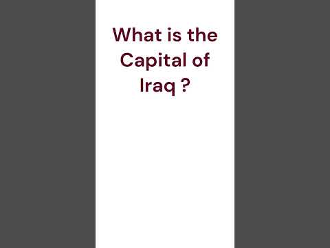 What is the Capital of Iraq | Country and Capital | @pradhanseducation