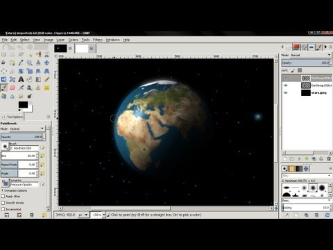 Planet Earth - GIMP Tutorial Video Lecture - A GIMP 2.8 Tutorial for ...