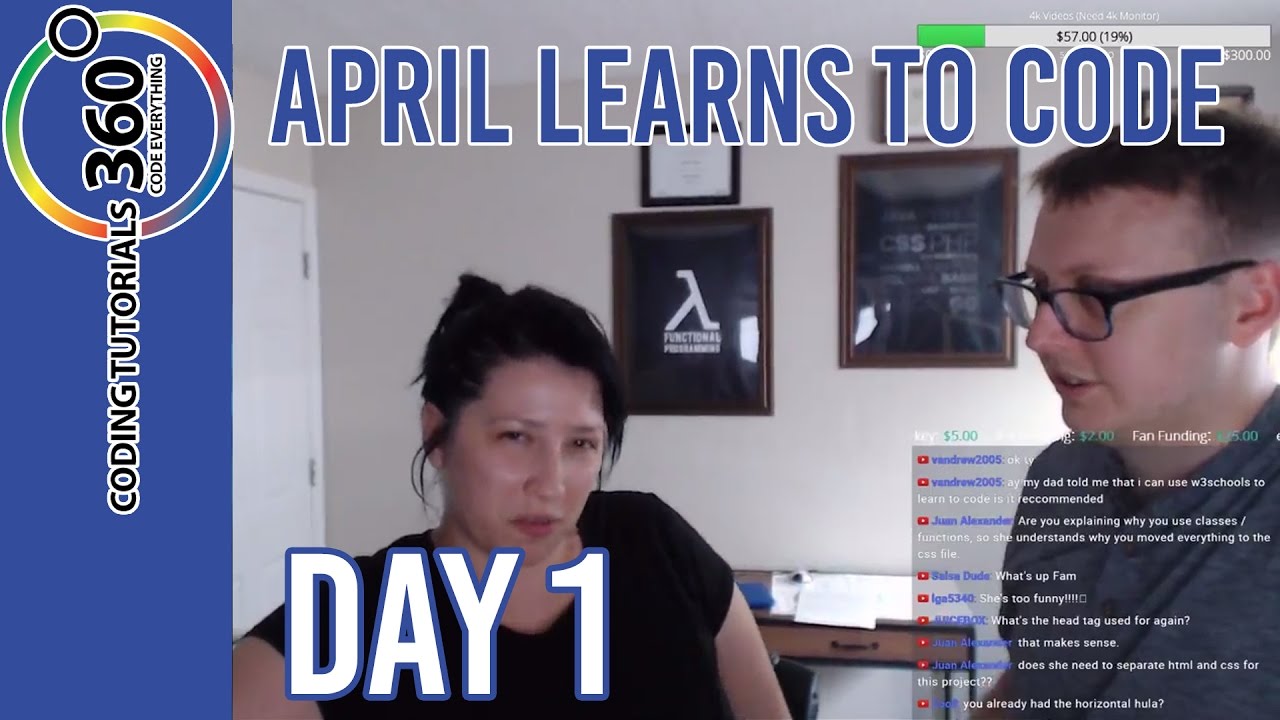 Day 1 of 100 Days of Code | April Learns to Code