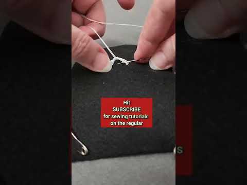 Heavy Duty Bustle Loop for Party Reception Bride | How to sew an extra strong bustle loop stitch