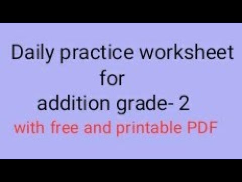 #addition for grade 2#maths worksheet