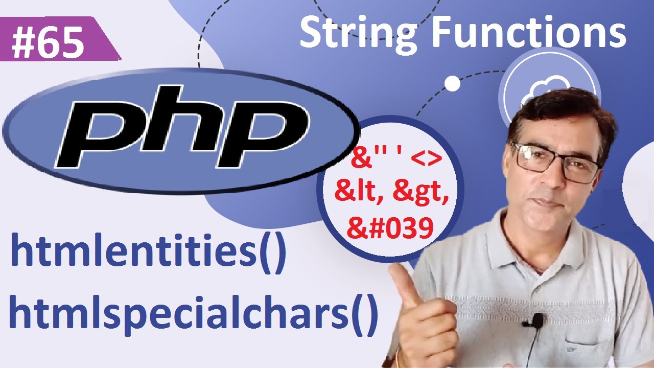 PHP htmlentities() and htmlspecialchars() function | PHP tutorial for beginners lesson - 65