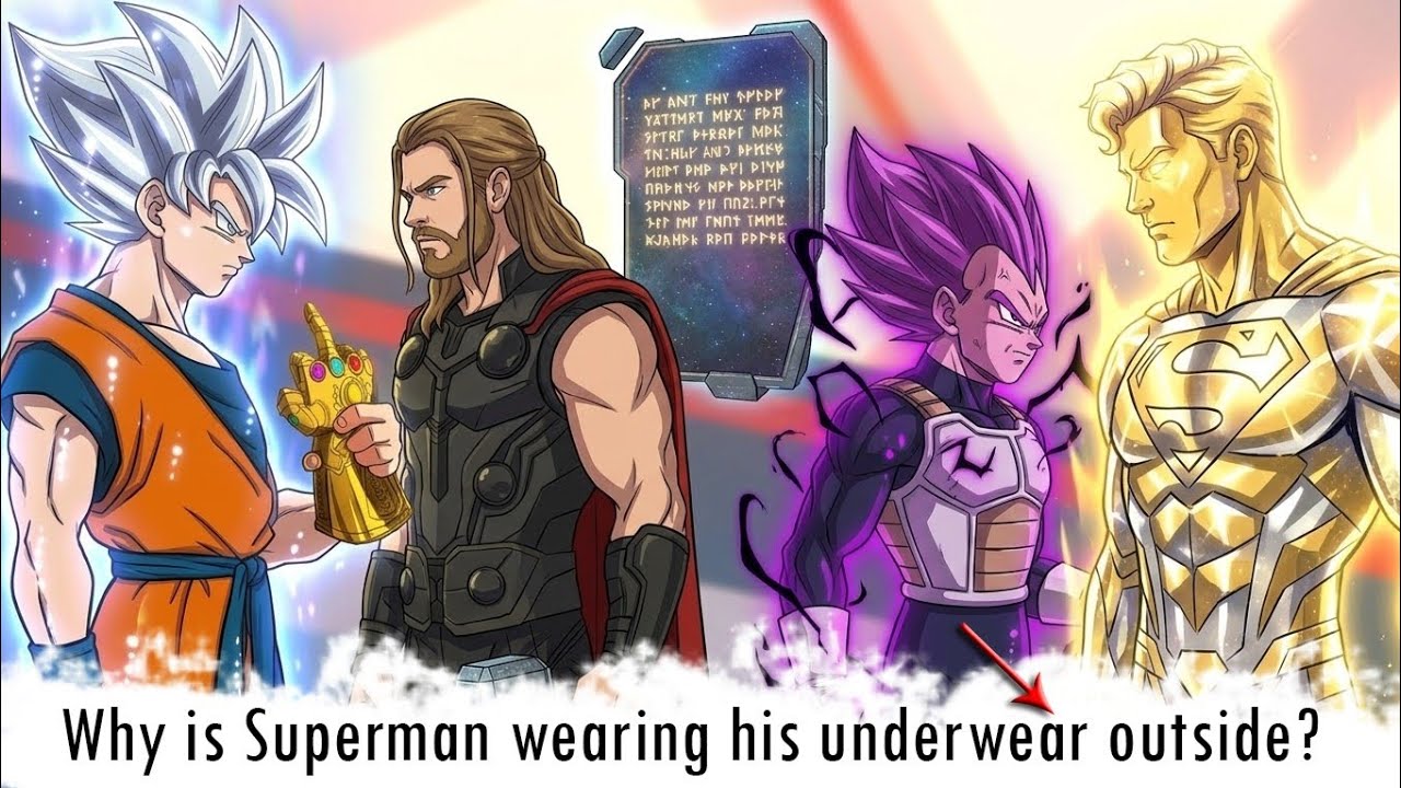 Dragon Ball Z VS Marvel Avengers in EPIC Crossover😂 Battle! #marvel #anime #dc dc