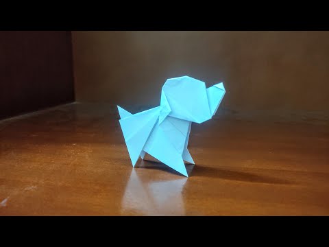 How To Fold A Paper Origami Easy Dog Step By Step