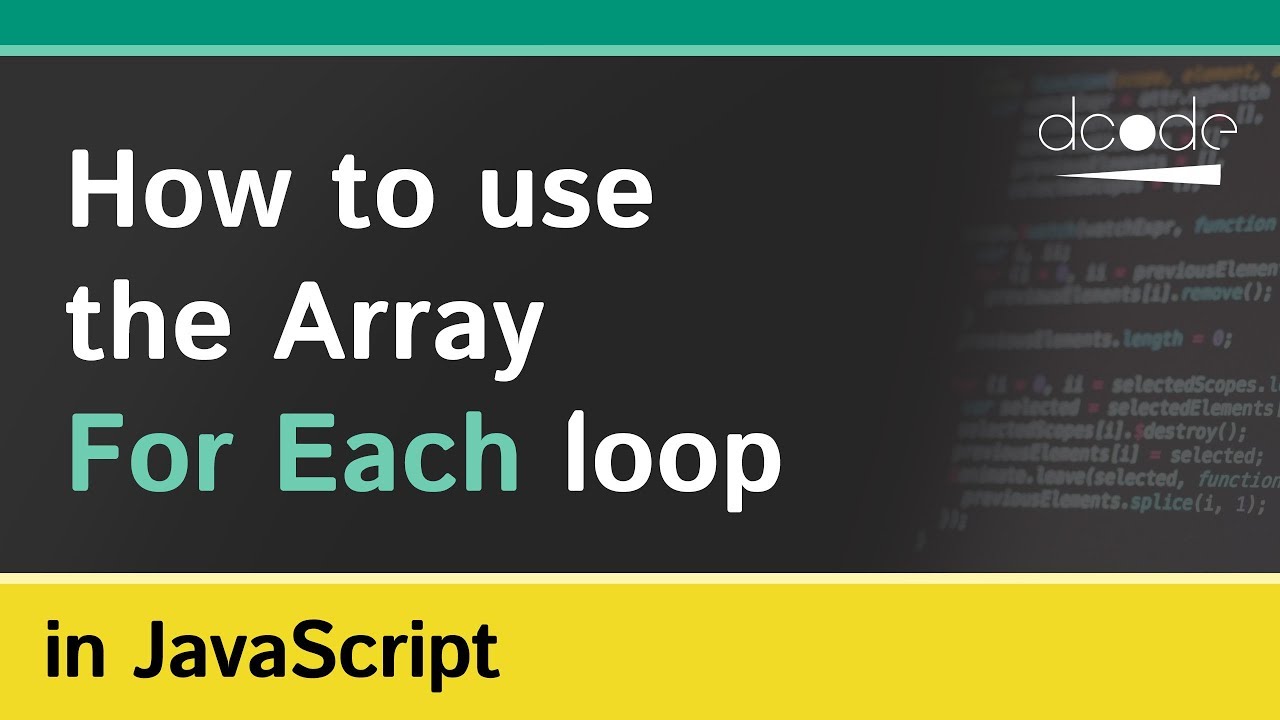 Array 'forEach' method in Javascript (Array.prototype.forEach)