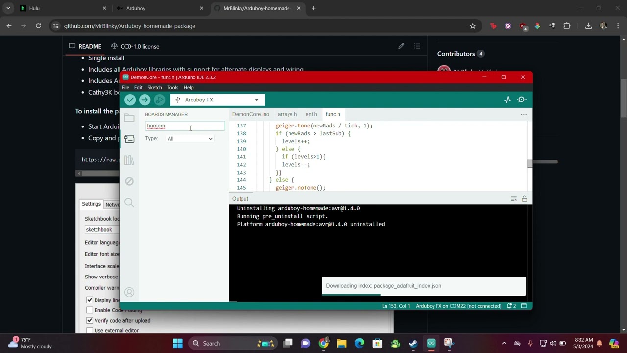 How to upload games to a DIY Arduboy w/ SH1106 Display