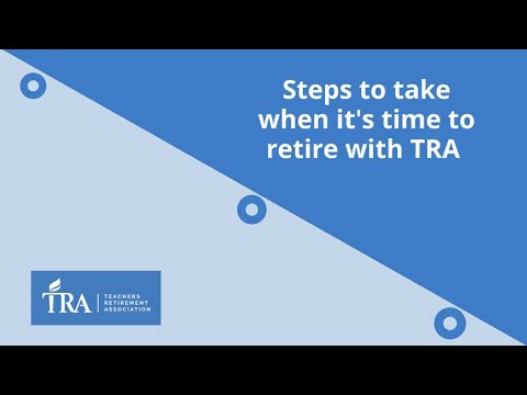 Videos : Teachers Retirement Association (TRA)