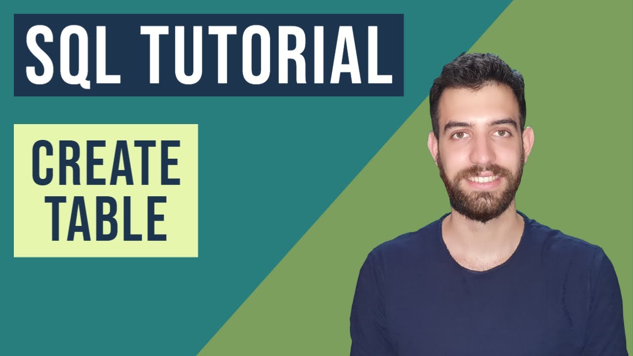 CREATE TABLE SQL Tutorial