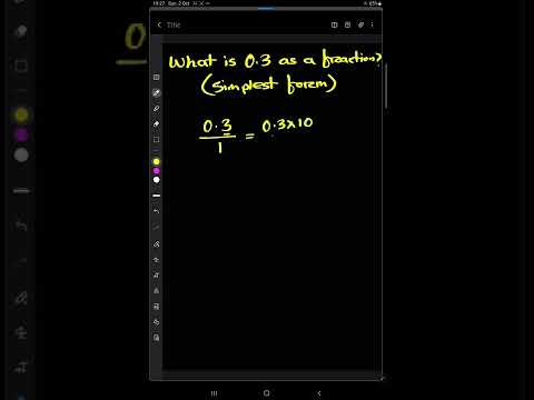 what is 0.3 as a fraction? how to write 0.3 as a fraction? Decimal to fraction