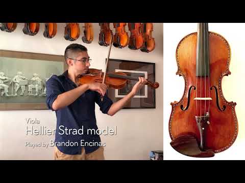 (sold) J.I. Strings "Hellier Strad" 16" viola / Brandon Encinas / at the Metzler Violin Shop