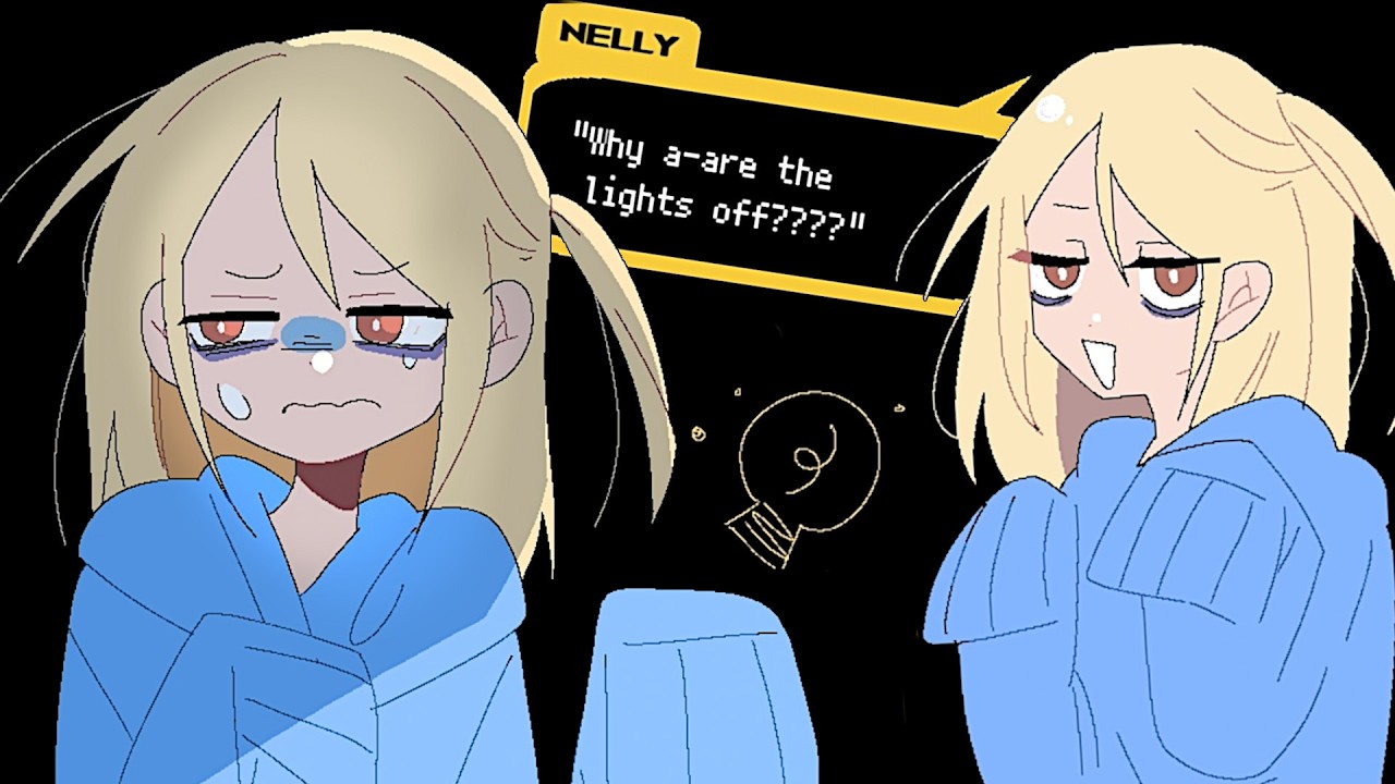 This Girl Is Afraid Of The Dark But There's A Blackout uh oh - Two Horror Games