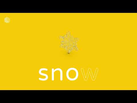 Spelling 4 Letter Words in English with Dopalearn™ | Pop-up Training System™ | "snow"