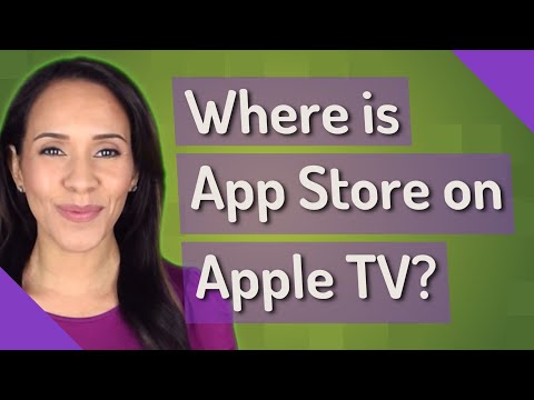 Where is App Store on Apple TV?