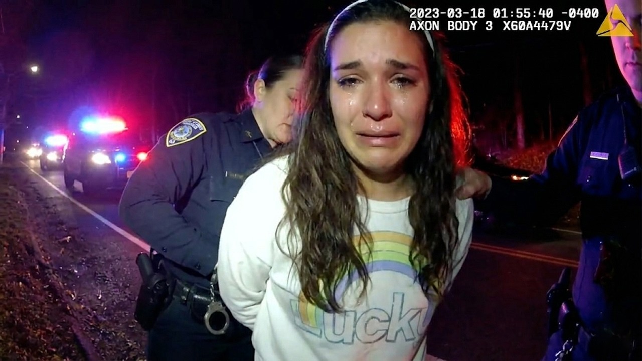 Drunk Woman DRIVES Into Active Crash Scene — Hits Cops Car, Then LOSES CONTROL!