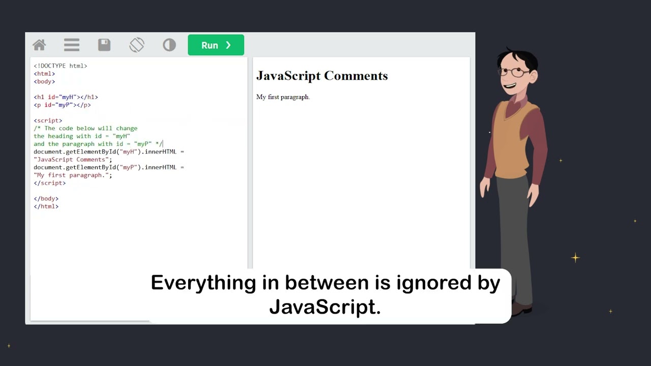 JavaScript Comments - Part 3 - Multi-line Comments - #w3schools #javascript #programming