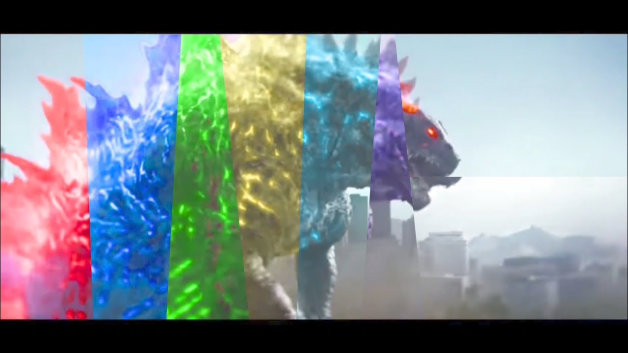 supercharged evolved Godzilla Atomic breath but with different colors part 2