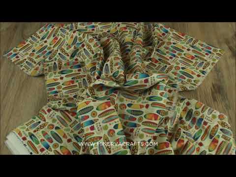 Hossegor Digital Print 100% Cotton Dress Fabric